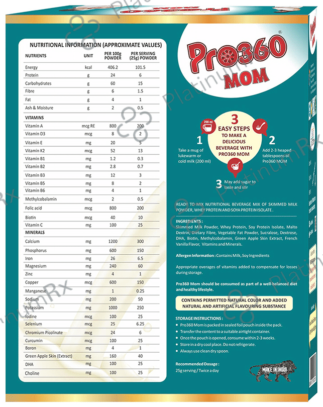 Pro360 Mom – Uses, Price, Side Effects | PlatinumRx