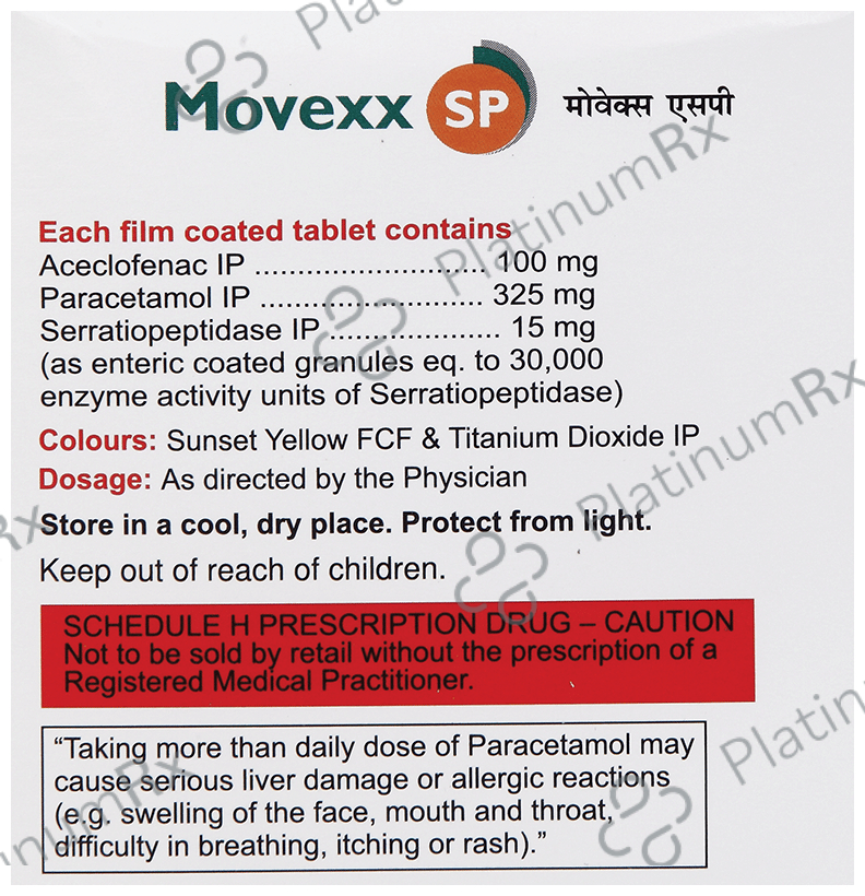 Movexx SP | Uses, Price & Dosage