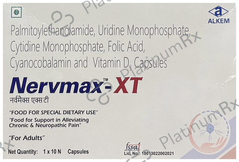 Buy Nervmax XT Capsule 10s Online: Uses, Side Effects, Price and ...