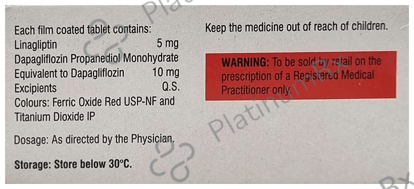 Linabite D 10/5mg Tablet 10s - Save 0% on Substitute Medicine