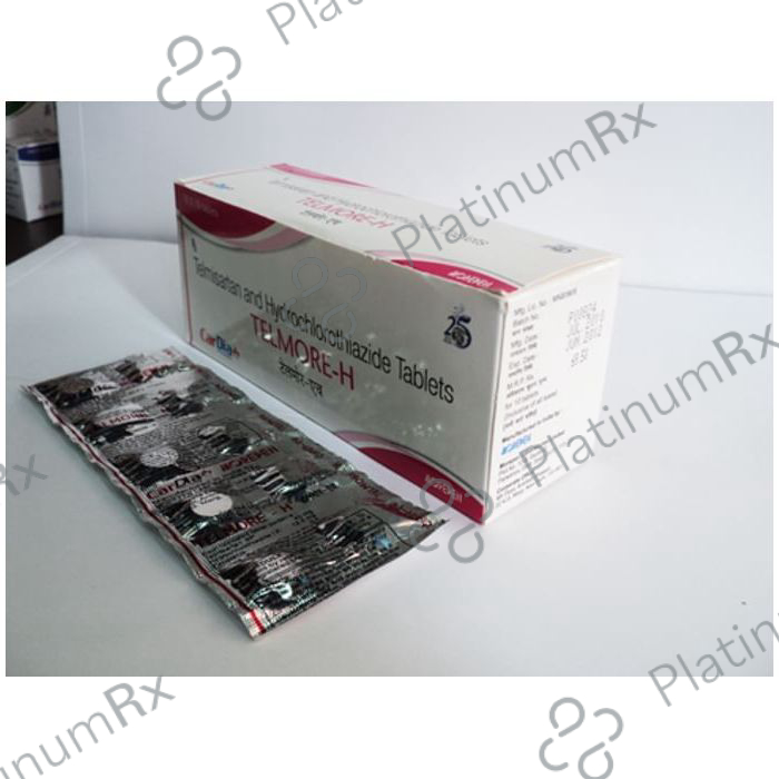 Telmore-H 40mg/12.5mg Tablet - Save 37% on Substitute Medicine