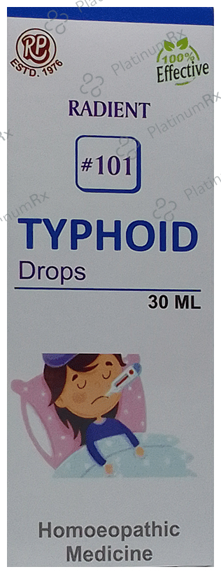 Radient #101 Typhoid Drop – Uses, Price, Side Effects | PlatinumRx
