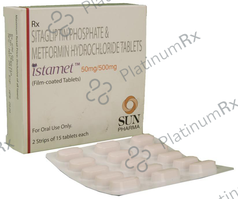 Istamet 50/500mg Tablet 15s – Save 29% on Substitute Medicine