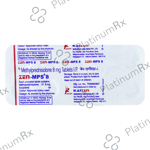 Zen Mps 8mg Tablet 10s | Uses, Price & Substitutes