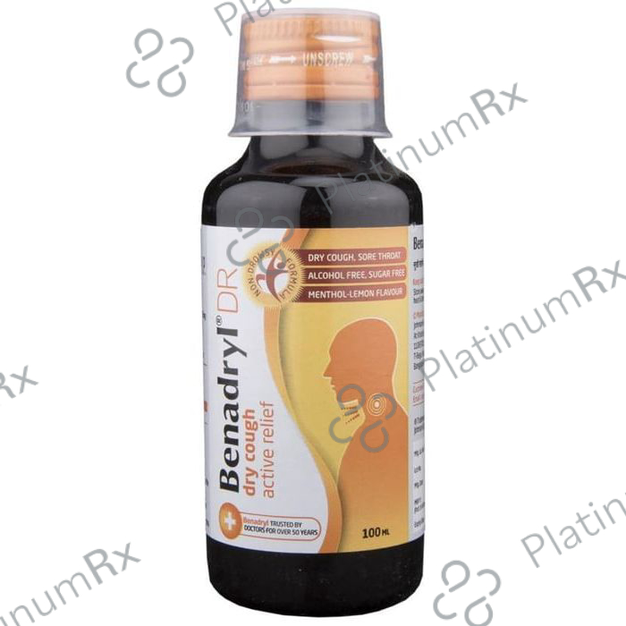 Benadryl DR 15mg Syrup 100ml | Uses, Price & Substitutes