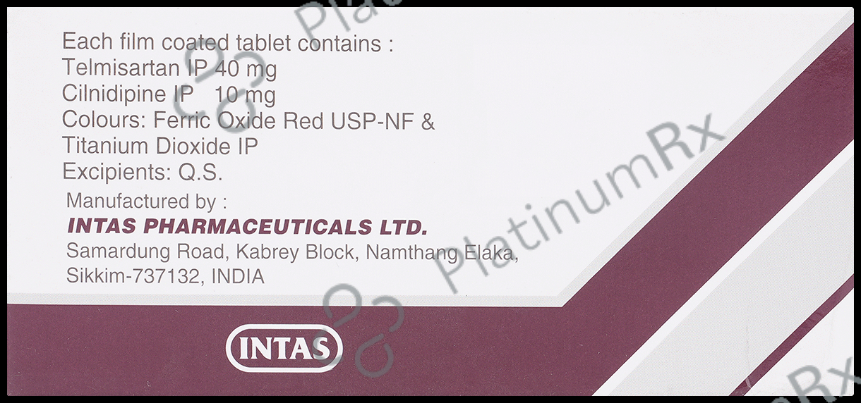 Cilny-T 40 Tablet - Uses, Side Effects, Price, Generic | PlatinumRx