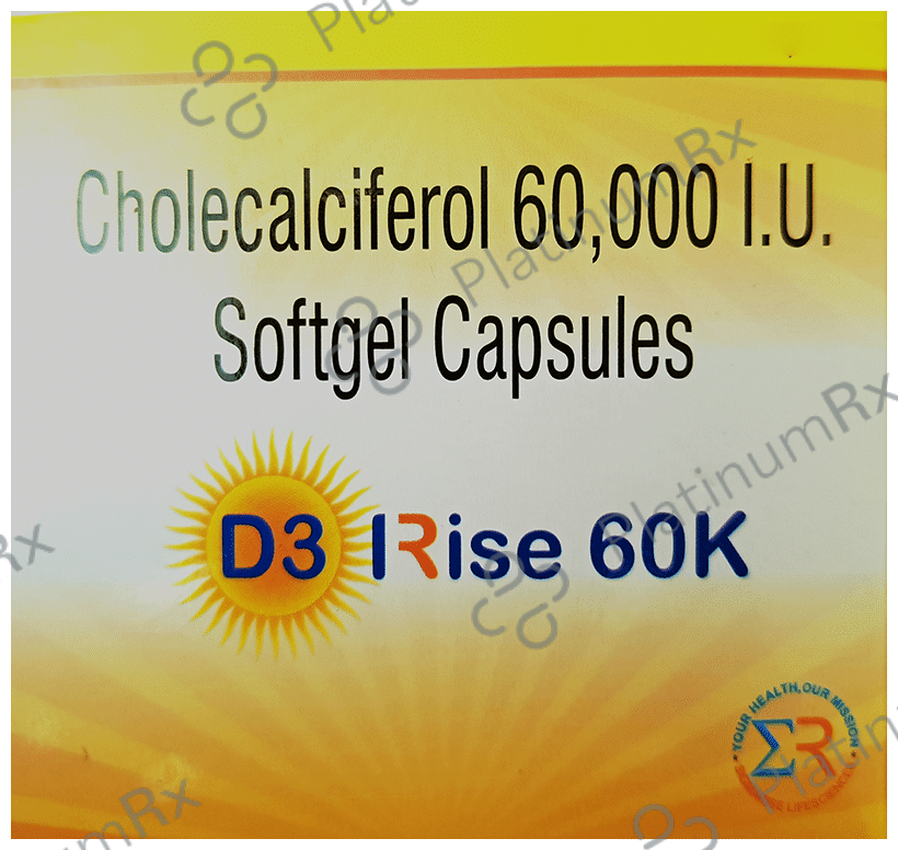 D3 Rise 60K Capsule 4s | Uses, Price & Substitutes