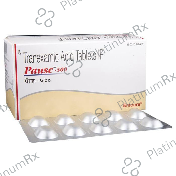 Pause 500mg Tablet 10s - Save 45% on Substitute Medicine