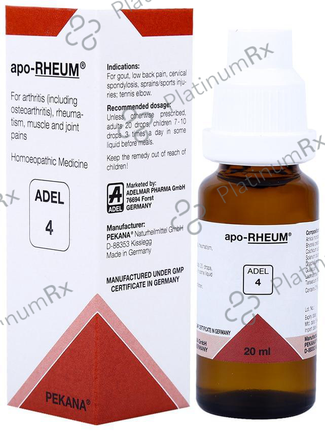 ADEL 4 Apo-Rheum Drop – Uses, Price, Side Effects | PlatinumRx