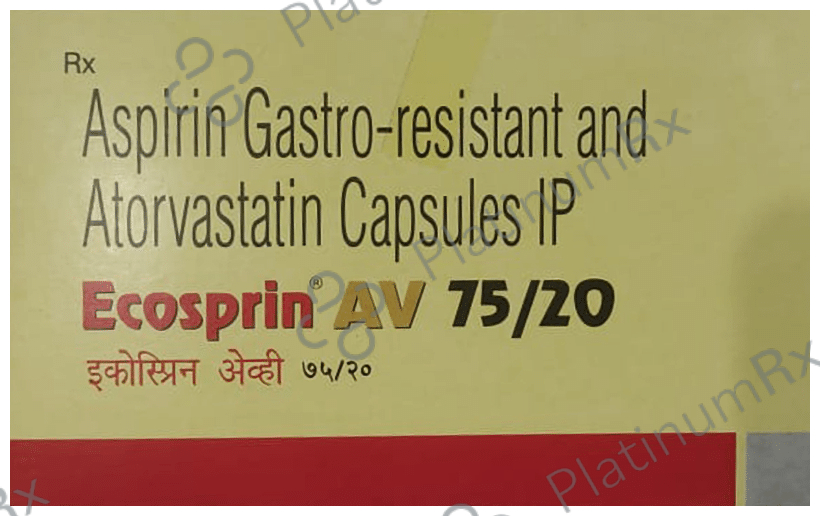 Ecosprin AV 75/20mg Capsule 15s – Uses, Price, Side Effects | PlatinumRx