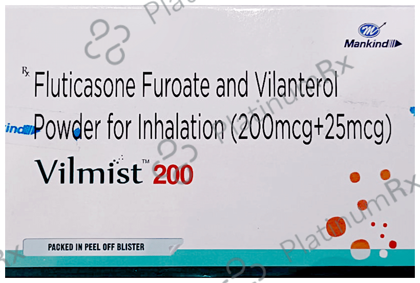 Vilmist 200mg Capsule 30s - Save 4% on Substitute Medicine