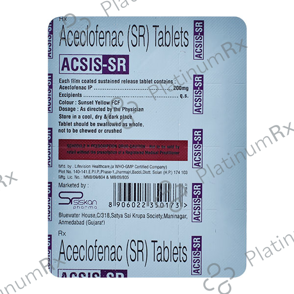 Acsis SR 200mg Tablet 10s – Save 41% on Substitute Medicine