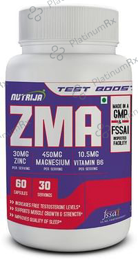 Nutrija ZMA Capsule – Uses, Price, Side Effects | PlatinumRx