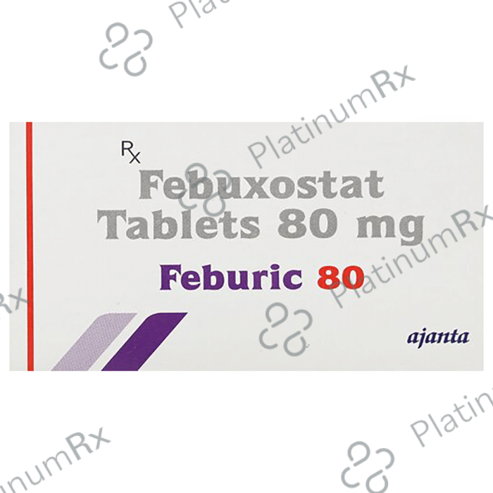 Feburic 80mg Tablet 15s - Save 43% on Substitute Medicine