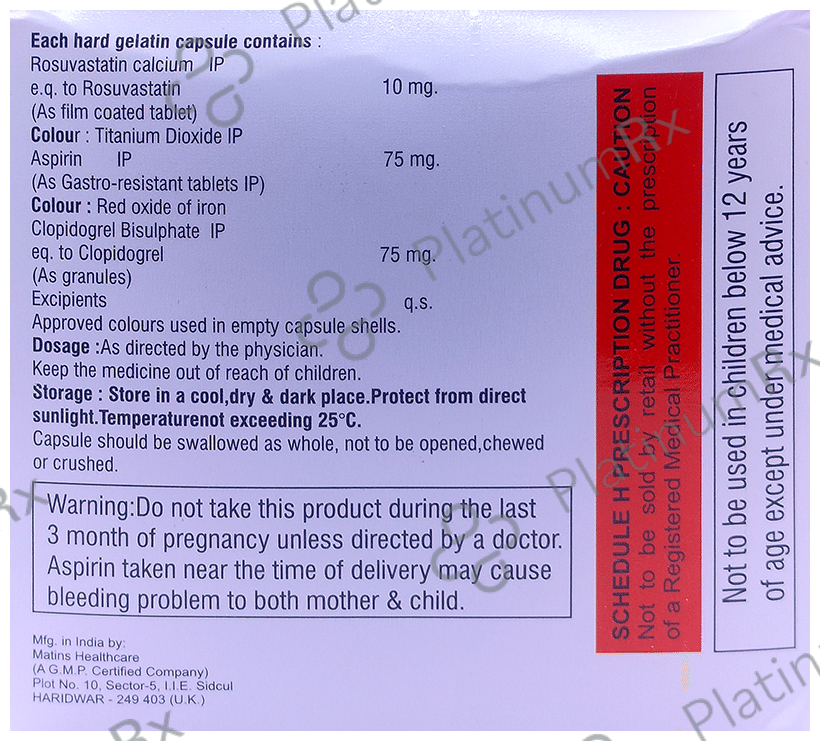 Rosustol ASP Gold 10 Capsule - Save 17% on Substitute Medicine