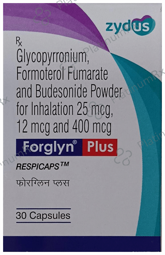 Forglyn Plus 400/12/25mcg Respicap 30s - Save 41% on Substitute Medicine
