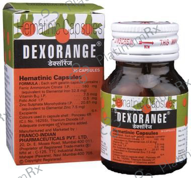 Dexorange Capsule 30s – Uses, Price, Side Effects | PlatinumRx