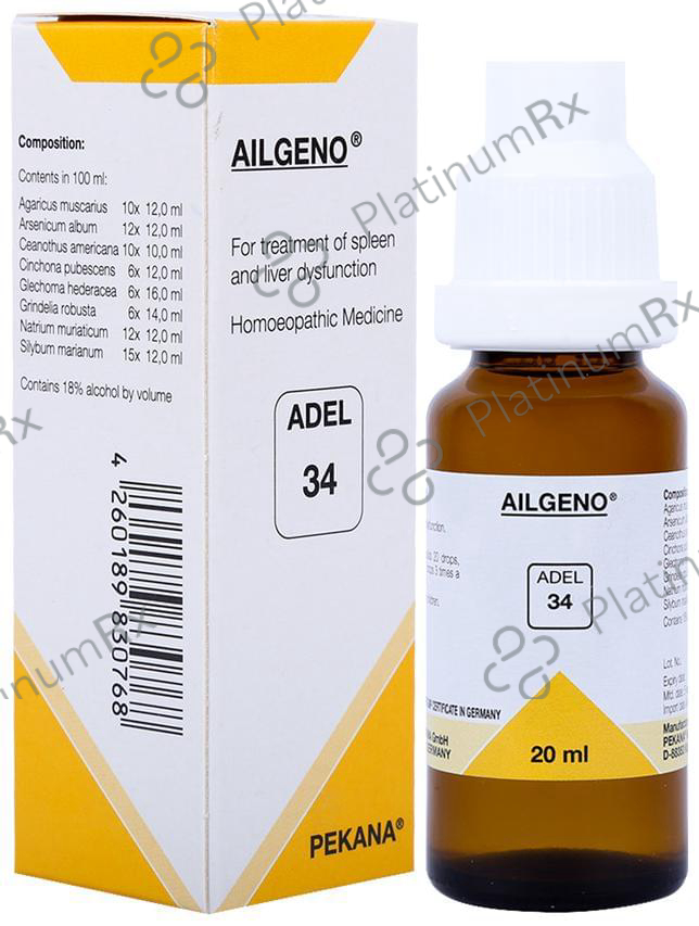 ADEL 34 Ailgeno Drop – Uses, Price, Side Effects | PlatinumRx