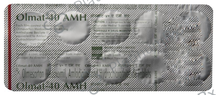 Olmat 40mg AMH Tablet 10s | Uses, Price & Substitutes