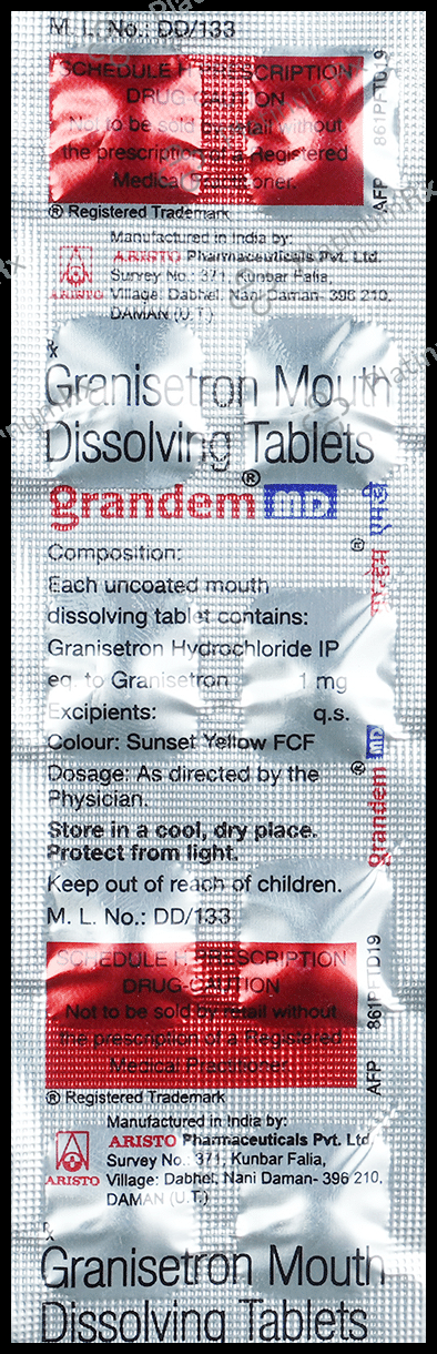 Grandem 1mg MD Tablet 10s – Uses, Price, Side Effects | PlatinumRx