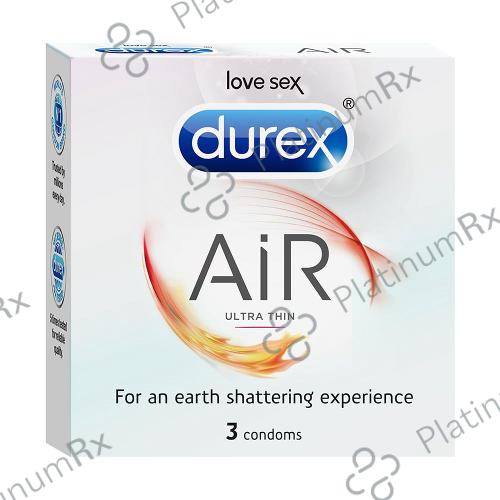 Durex Air Condom 3s – Uses, Price, Side Effects | PlatinumRx