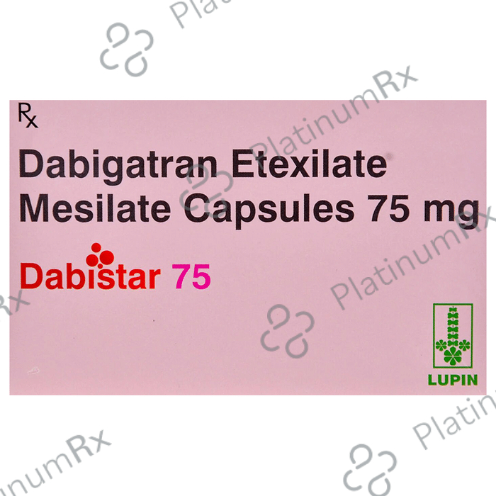 Dabistar 75mg Capsule 10s - Save 58% on Substitute Medicine