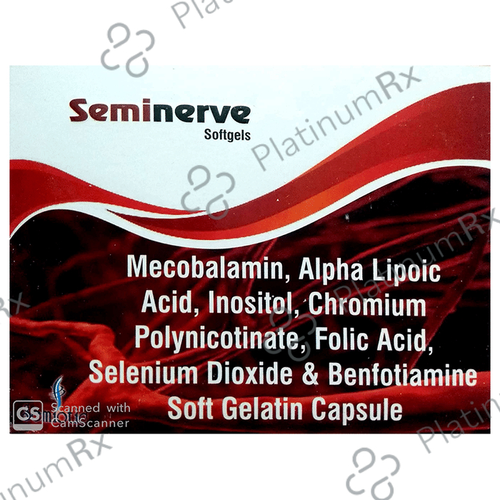 Seminerve Softgel Capsule - Save 53% on Substitute Medicine