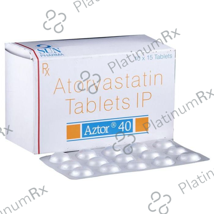 Aztor 40mg Tablet 15s - Save 47% on Substitute Medicine