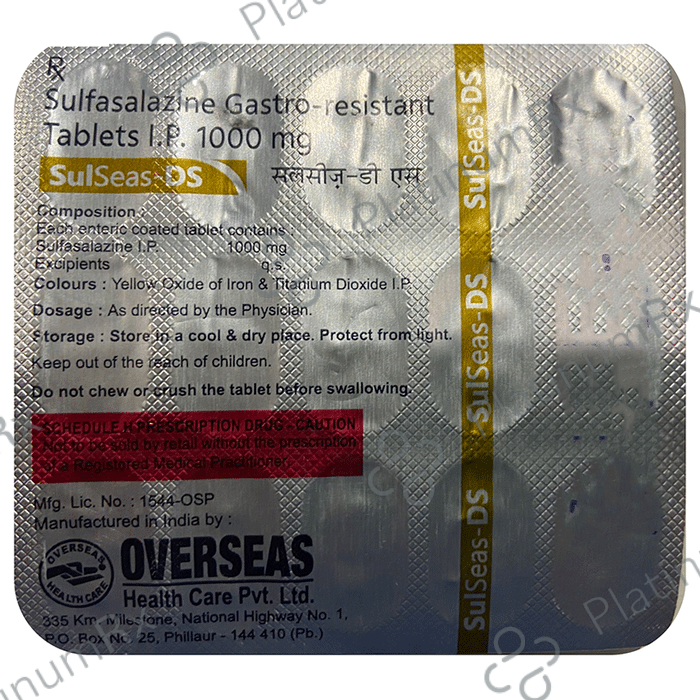 Sulseas DS 1000mg Tablet 10s - Save 22% on Substitute Medicine