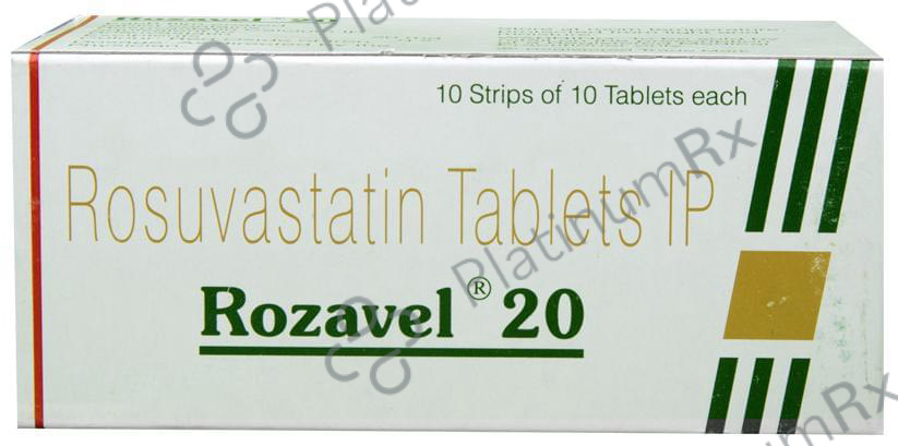 Rozavel 20mg Tablet 10s - Save 71% on Substitute Medicine