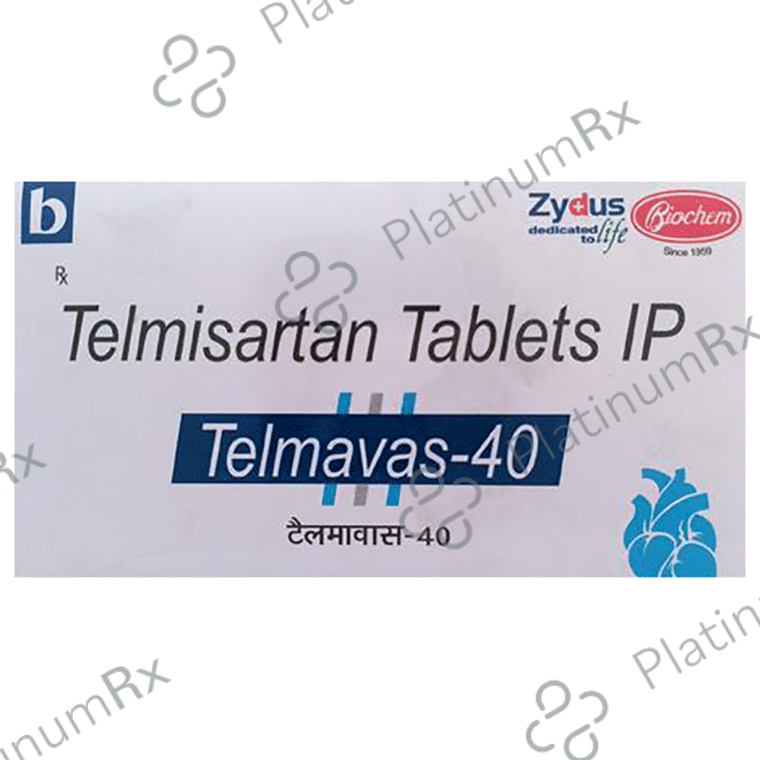 Telmavas 40mg Tablet 10s - Save 50% on Substitute Medicine