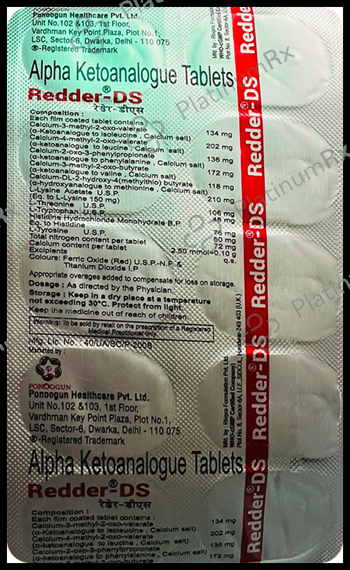 Redder DS Tablet 10s - Save -73% on Substitute Medicine