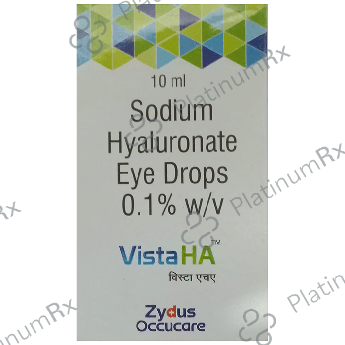 Vista HA Eye Drop 10ml Uses, Price, Side Effects | PlatinumRx