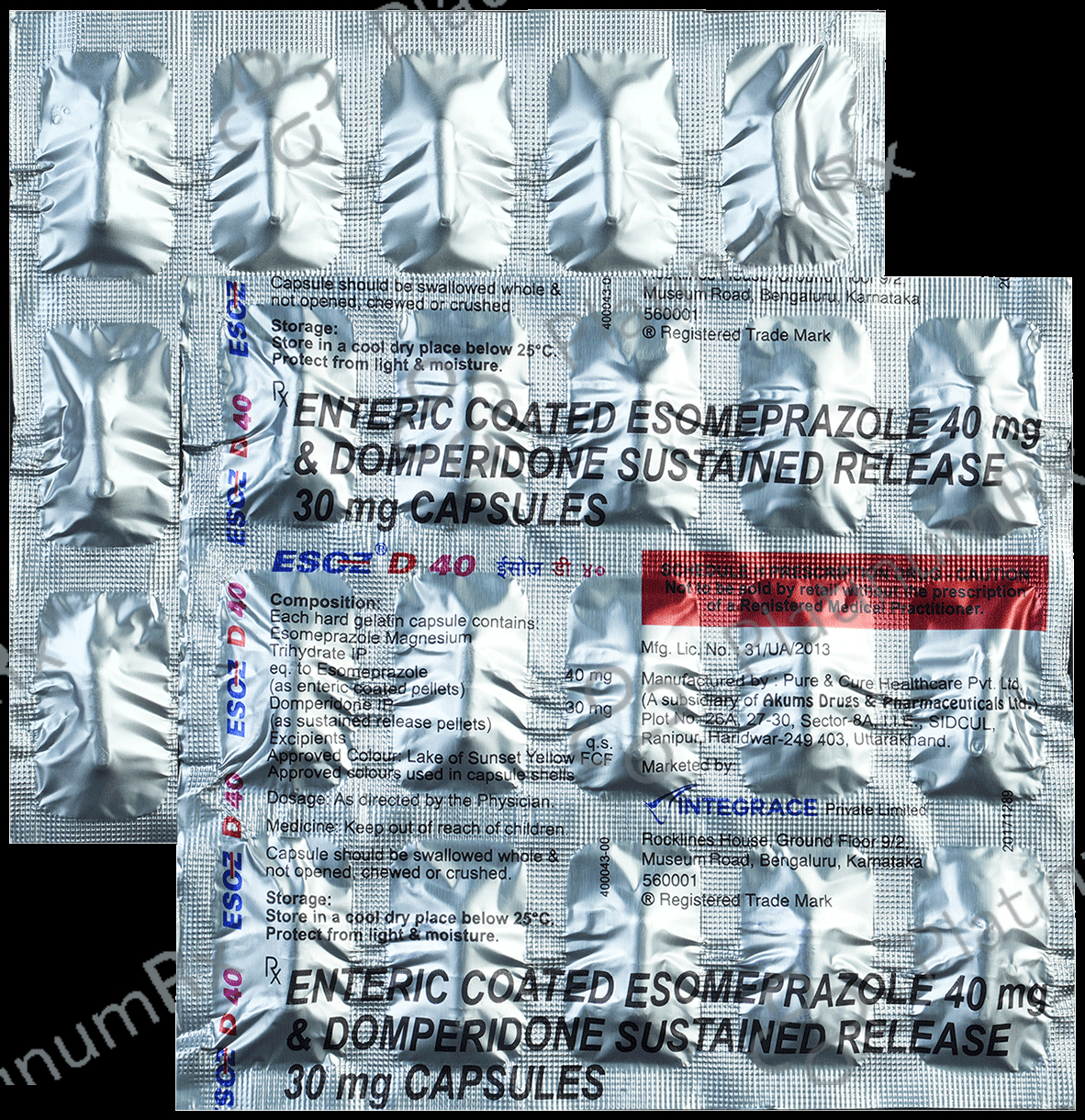Esoz D 40/30mg Capsule SR 15s | Uses, Price & Substitutes