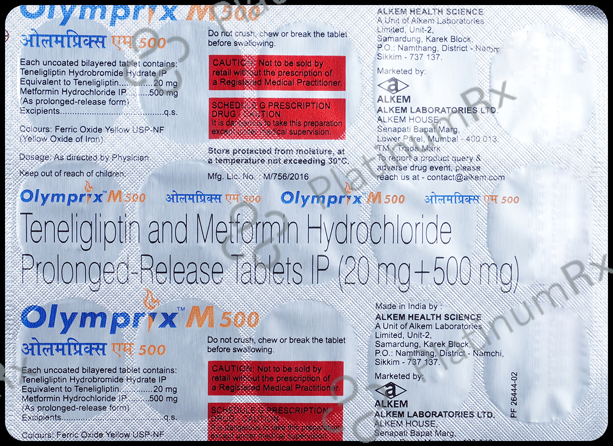 Olymprix M 500 Tablet PR | Uses, Price & Substitutes