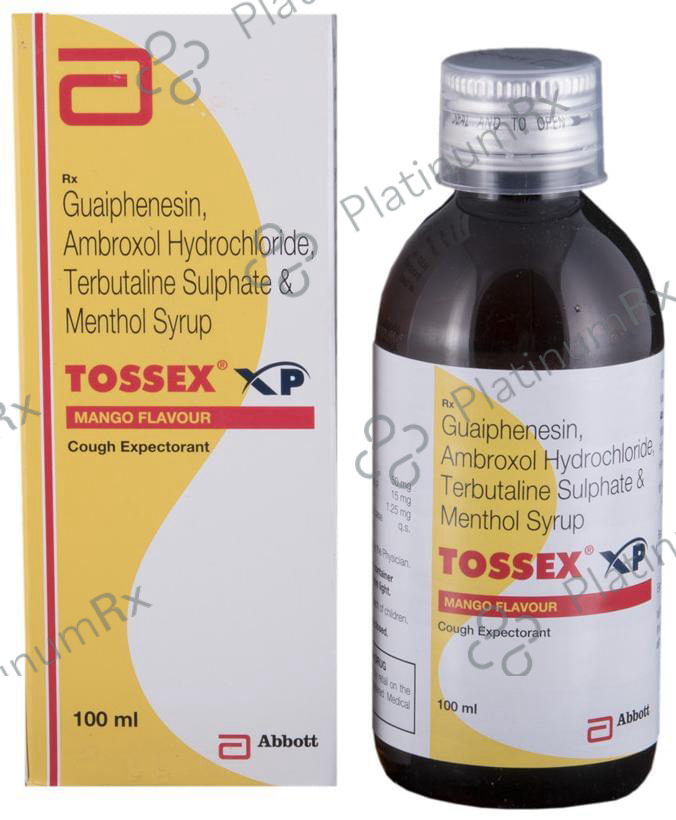 Tossex XP Expectorant Mango Syrup 100ml - Save 56% on Substitute Medicine