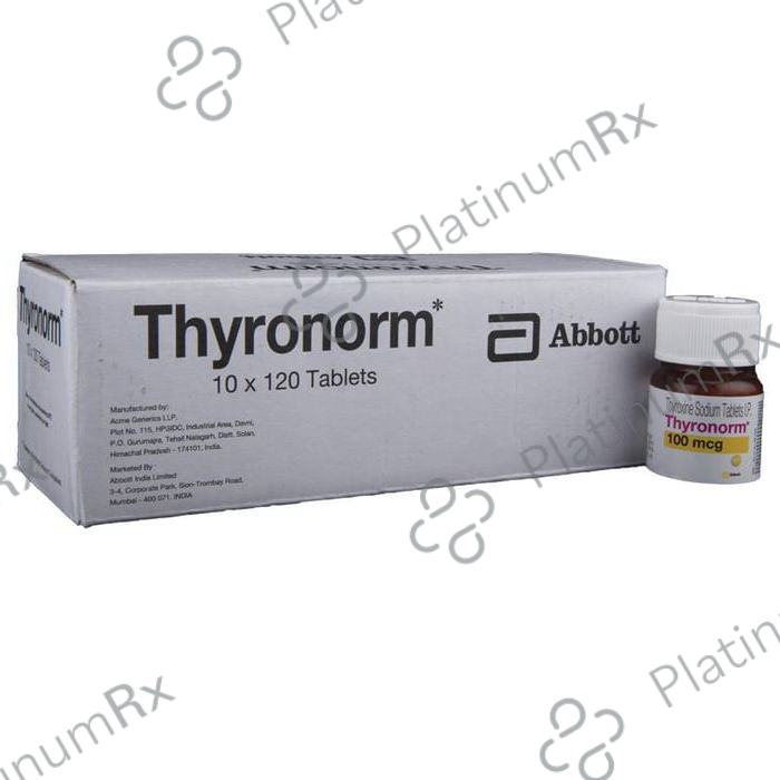 Thyronorm 100mcg Tablet 120s | Uses, Price & Substitutes