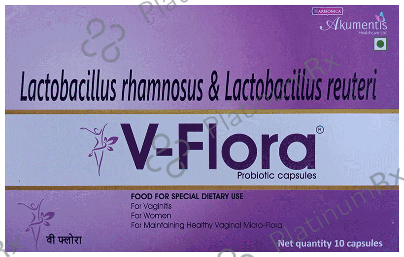 V Flora Probiotic Capsule 10s – Uses, Price, Side Effects | PlatinumCare