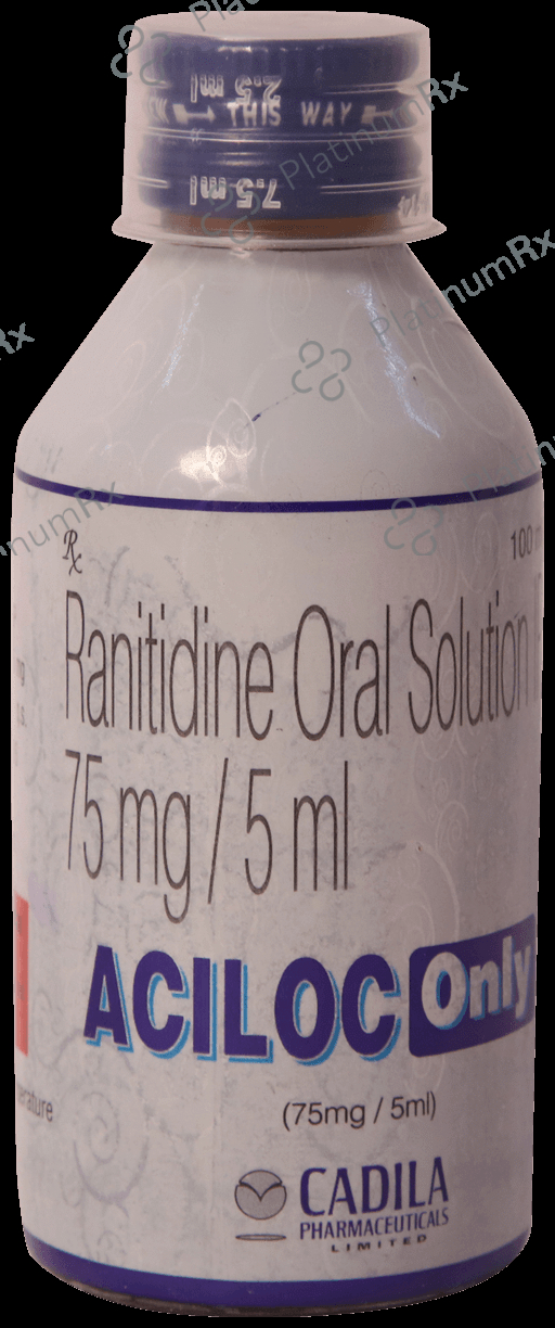 Aciloc Only 75mg Oral Liquid 100ml | Uses, Price & Substitutes