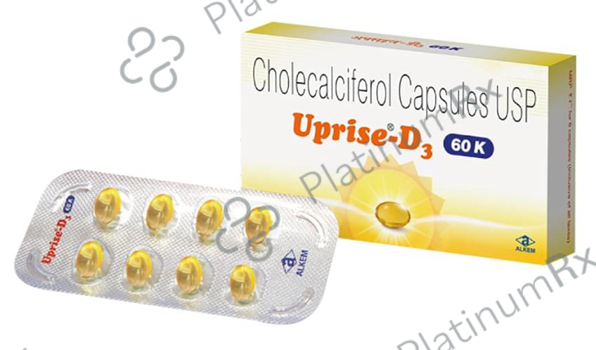 Uprise D3 60K Capsule 8s - Save 55% on Substitute Medicine