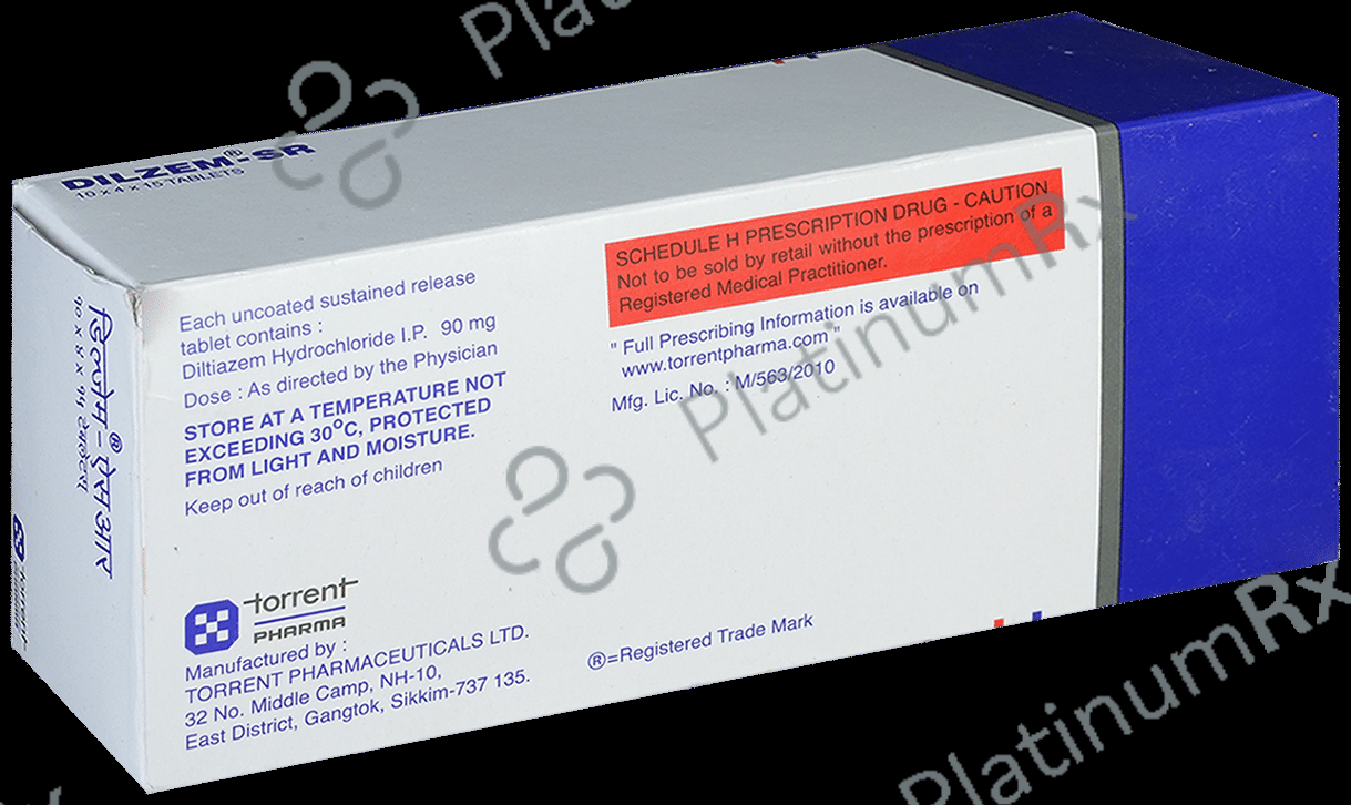Dilzem 90mg SR Tablet 15s | Uses, Price & Substitutes