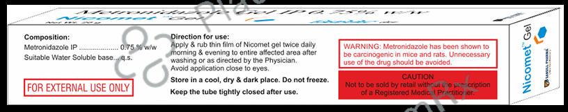 Nicomet Gel – Uses, Price, Side Effects | PlatinumRx