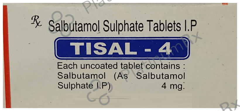 Tisal 4mg Tablet 10s – Save 14% on Substitute Medicine