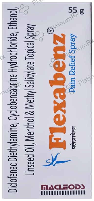 Flexabenz Spray 55gm – Uses, Price, Side Effects | PlatinumRx