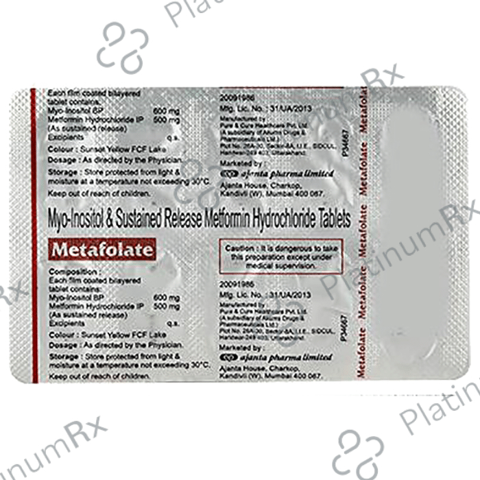 Metafolate Tablet | Uses, Price & Substitutes