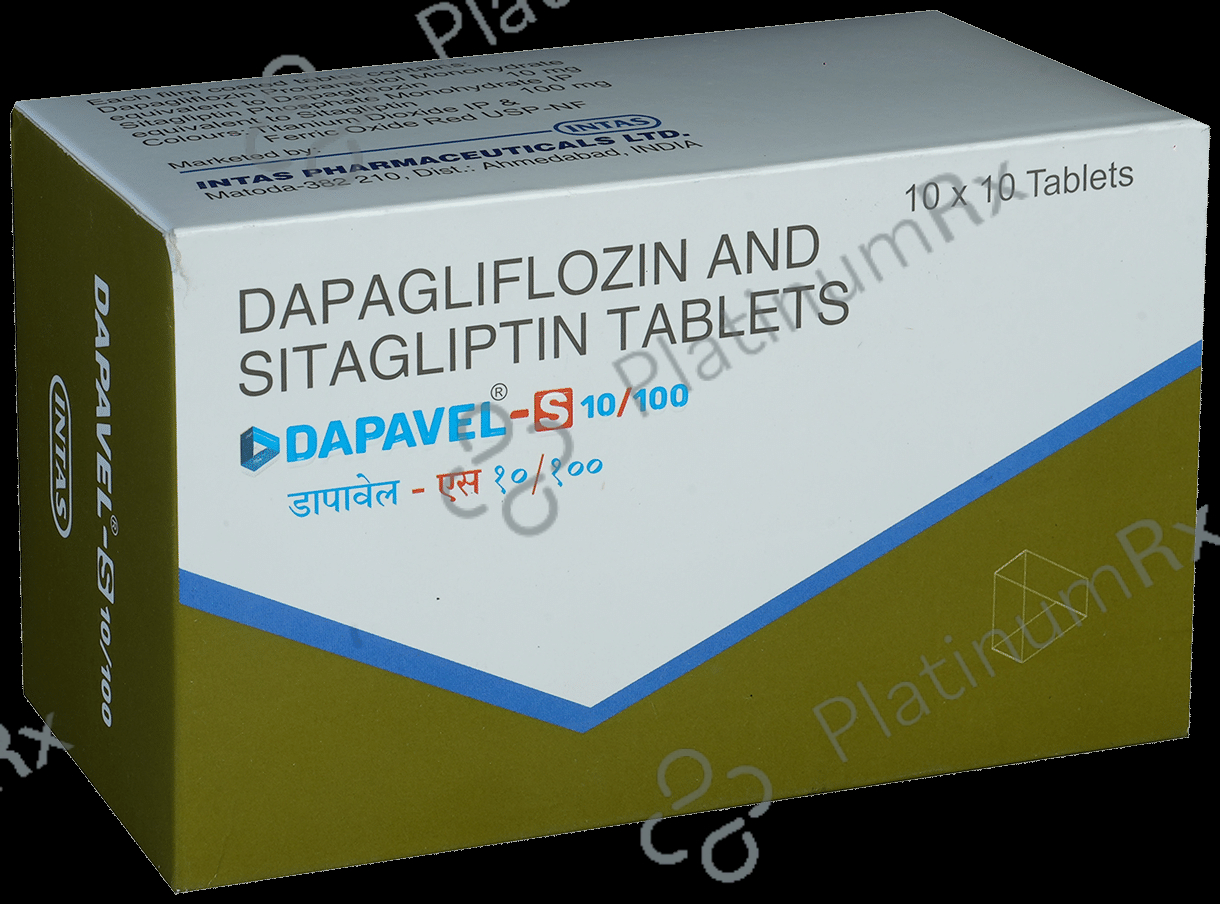 Dapavel S 10/100mg Tablet 10s – Save 17% on Substitute Medicine