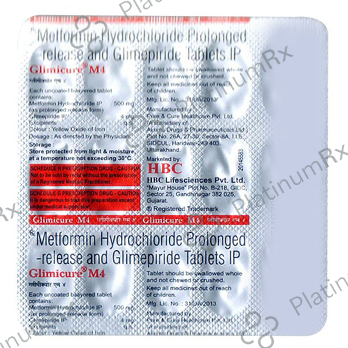 Gliminyle M 4/500mg Tablet 10s | Uses, Price & Substitutes