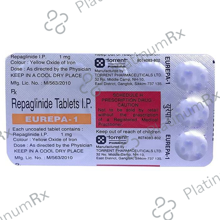 Eurepa 1mg Tablet 15s | Uses, Price & Substitutes