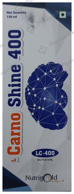 L Carno Shine 400mg Syrup 150ml | Uses, Price & Substitutes