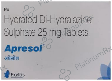 Apresol 25mg Tablet 30s – Uses, Price, Side Effects | PlatinumRx